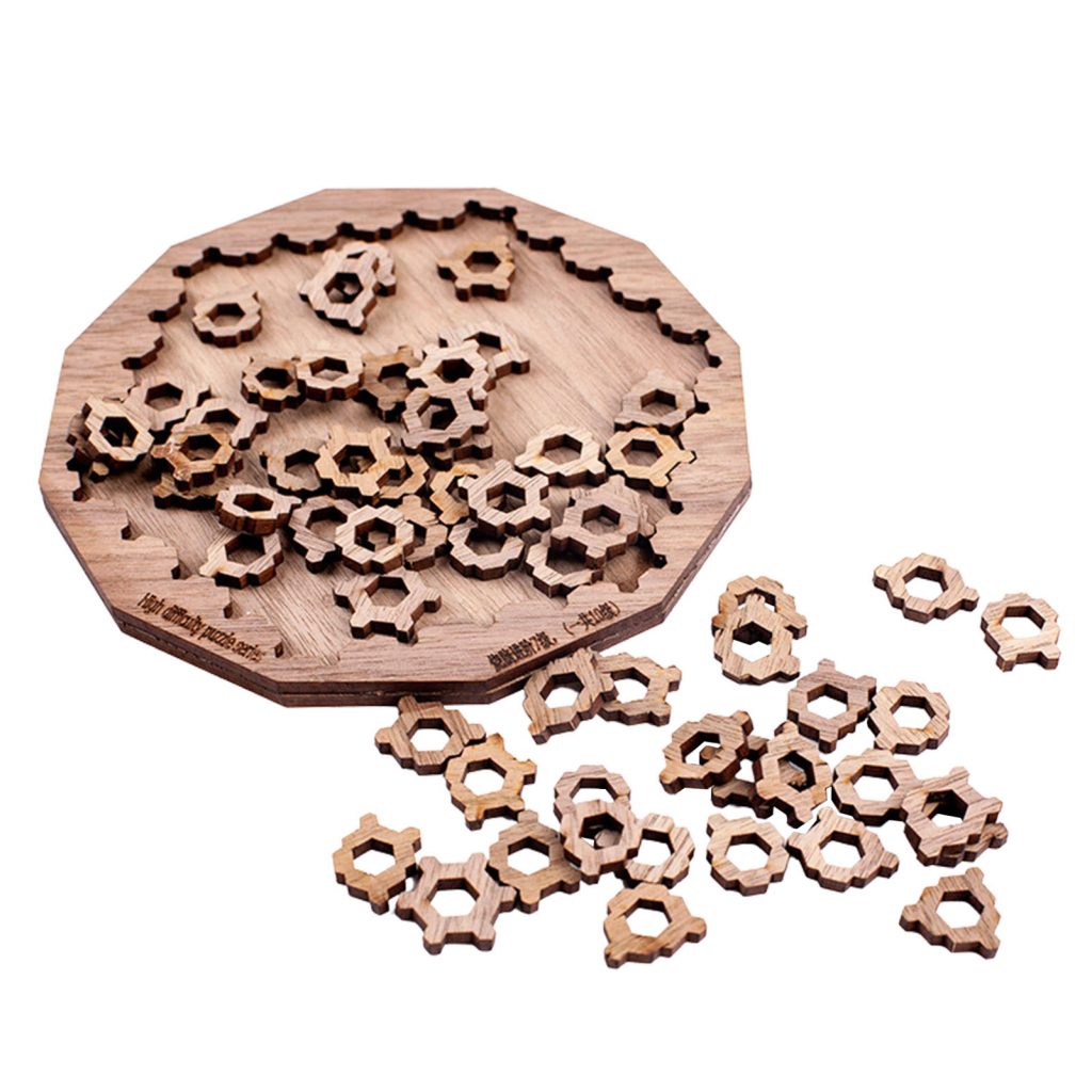 Buy Circle 2 Wooden Fractal Geometric Puzzle Brain Teaser